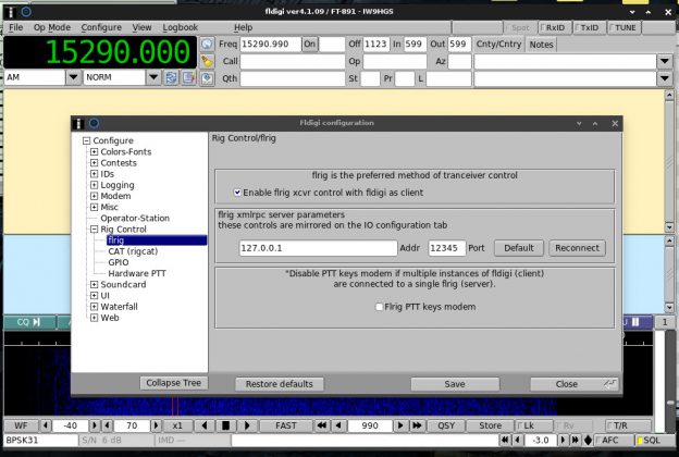 How to connect Yaesu FT-891 to a pc using FLDIGI under GNU/Linux, using ...